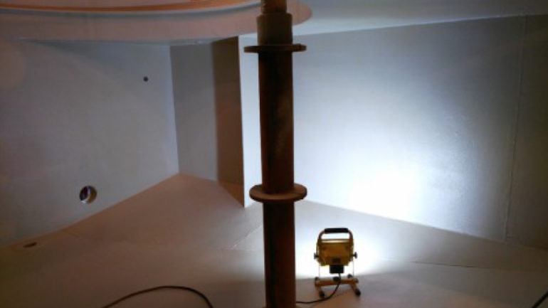 Repair of the corrosion-resistant coating of the wet scrubber absorber ...