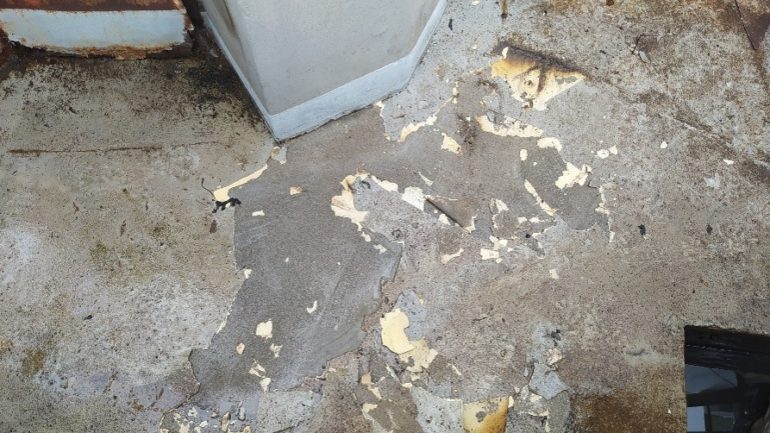 Protection of the inner part of the concrete sump for sodium hydroxide ...