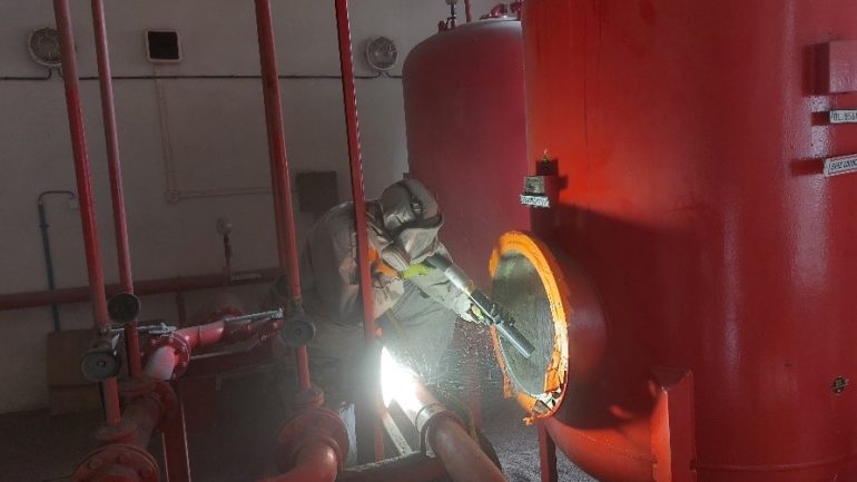 Anti-corrosion protection of internal parts of fire foam tanks - Corrotech Engineering