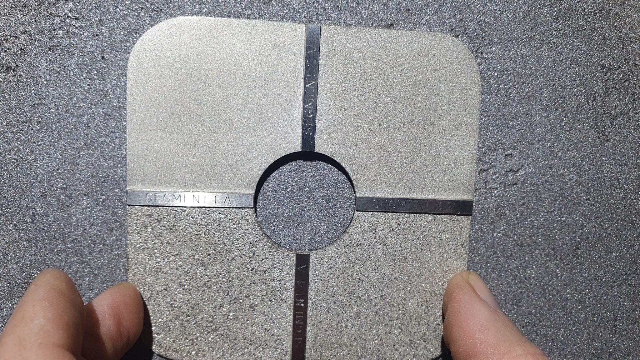 Inspection of limestone silo surface preparation before application of ...