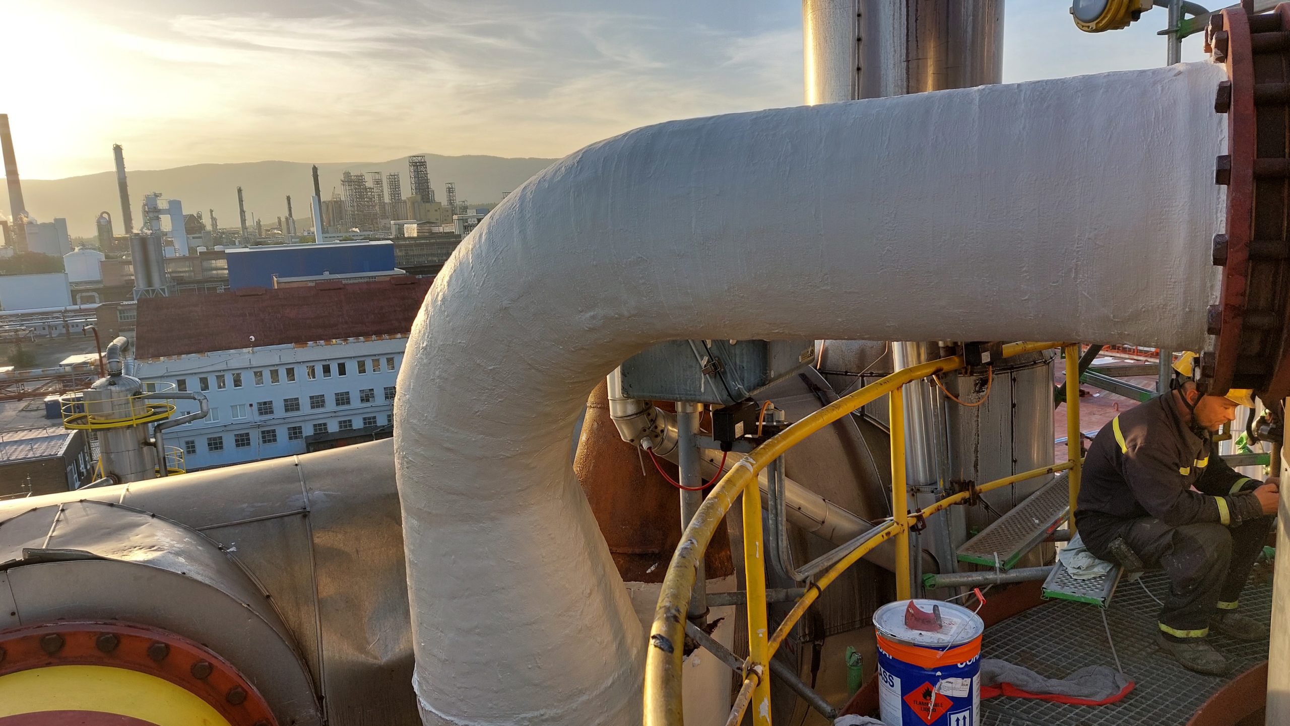 Banding of a 500 mm diameter nitrogen pipeline - Corrotech Engineering